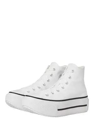 CONVERSE Chuck Taylor All Star Lift Double Stack Platform Lace-up High Top Sneakers - Gray
