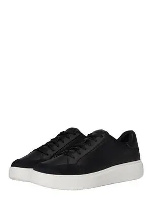 Fitflop Rtg Leather And Suede Lace-up Sneakers - Black