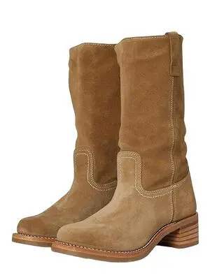 THE FRYE COMPANY Campus Mid Calf Boots - Tan