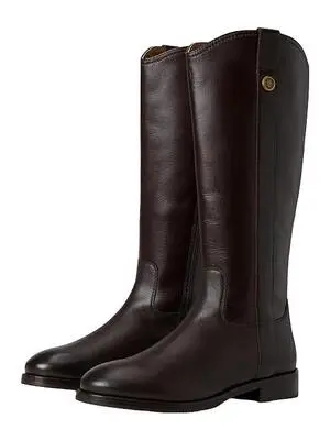 THE FRYE COMPANY Melissa Button Tall Inside Zip Boots - Brown