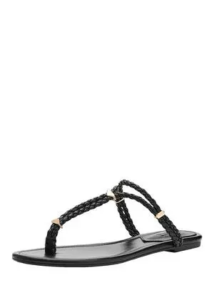 SCHUTZ Schutz Cordelia Flat Braided T-Strap Sandals