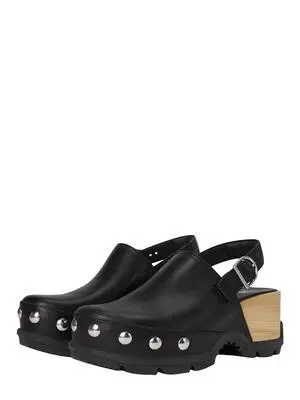 Sorel Roam'n Clog Rvt Clogs With Adjustable Slingback Strap - Black