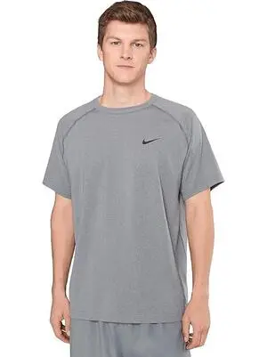 Nike Dri-fit Short Sleeve Fitness Top - Gray