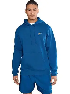 Nike Club Fleece Pullover Hoodie - Blue