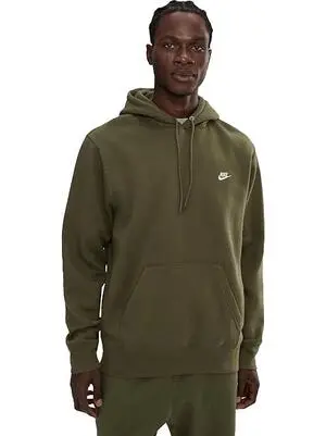 Nike Nike Club Fleece Pullover Hoodie Olive