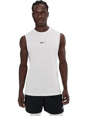 Nike Pro Dri-fit Slim Sleeveless Top - White