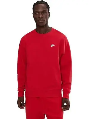 Nike Club Basketball Crew Sweatshirt - Red