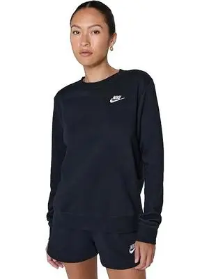 Nike Club Fleece Crew Neck Sweatshirt - Black