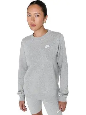 Nike Club Fleece Crew Neck Sweatshirt - Gray