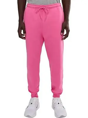 Nike Nike Club Fleece Joggers With Embroidered Logo Pink