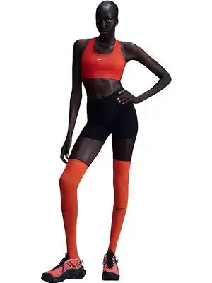 Nike Swoosh Medium Support Bra Bra Midnight - Red