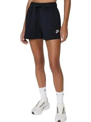 Nike Club Fleece Mid-rise Shorts - Black