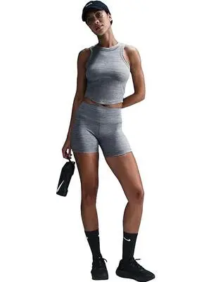 Nike Dri-fit Cropped Tank Top - Gray