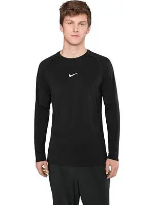 Nike Pro Dri-fit Slim Long-sleeve Fitness Top - Black
