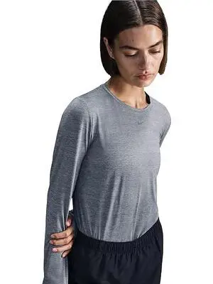 Nike Dri-fit Long-sleeve Top - Gray
