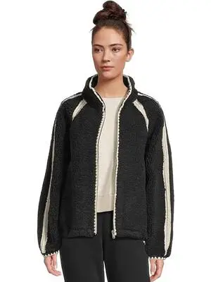 UGG Nikia Crochet Uggfluff Jacket - Black