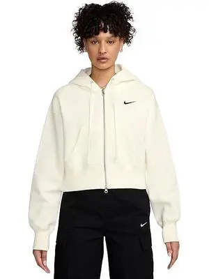 Nike Nike Sportswear Phoenix Fleece Loose Full-Zip Cropped Hoodie Multi