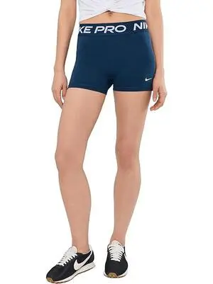Nike Pro Mid-rise 3" Bike Shorts With No Front Seam - Navy