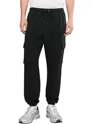 Nike Club Fleece Cargo Pants Workout Court /court /white - Black