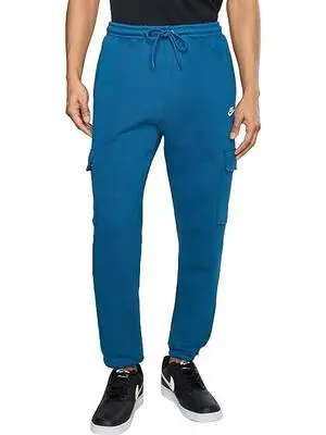 Nike Club Fleece Cargo Pants Workout Court /court /white - Blue