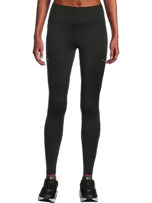 Nike Dri-fit Swift High-waisted 7/8 Running Leggings With Pockets - Black