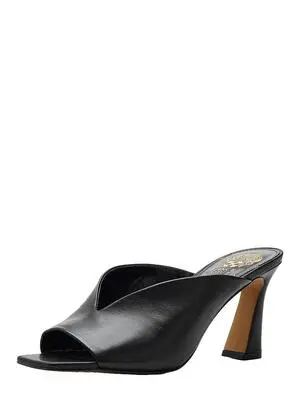Vince Camuto Vince Camuto Galeni Peep Toe High Heel Mules Black