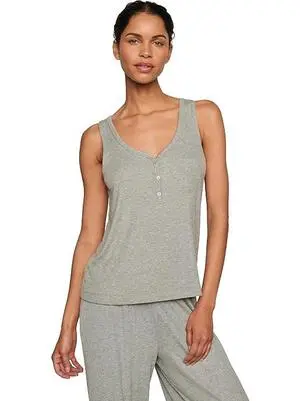 Eberjey Dream Rib V-neck Tank Pajama - Gray