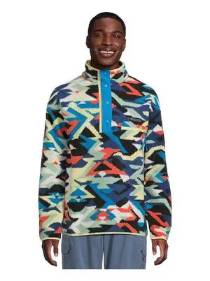 Columbia Printed Half Snap Fleece Jacket - Blue
