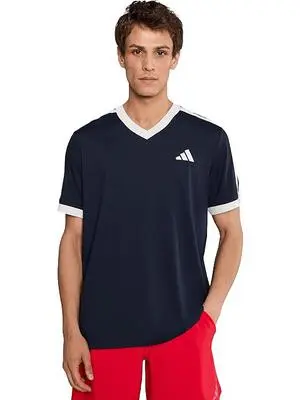 Adidas Heritage Tennis T-shirt Workout Chalk - Blue