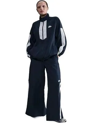 Nike Wide Leg Woven Pants - Navy