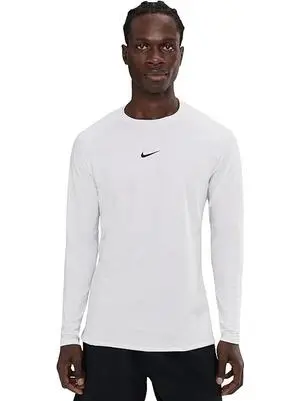 Nike Nike Pro Warm Long Sleeve Crew Top White