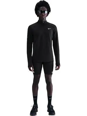 Nike Thermo-fit Repel Winterized Stride Half-zip Workout Top - Black