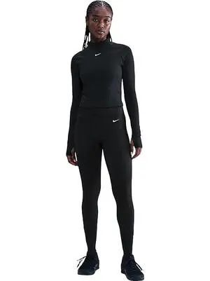 Nike Pro Dri-fit Warm Long Sleeve Graphic Top - Black