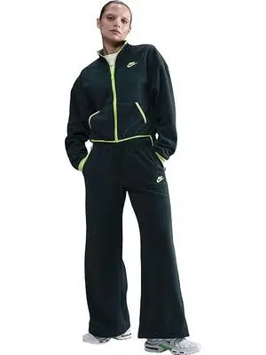 Nike Club Fleece Cozy Mid-rise Wide Pants - Black