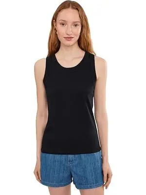 Madewell Northside Scoop Tank Sleeveless Knit Top - Black