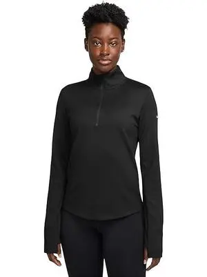 Nike Therma-fit 1/2-zip Mid Layer Workout Top - Black
