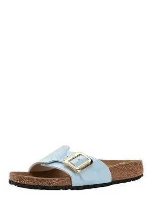 BIRKENSTOCK Catalina Luxe Buckle Patent Dress Sandals - Blue
