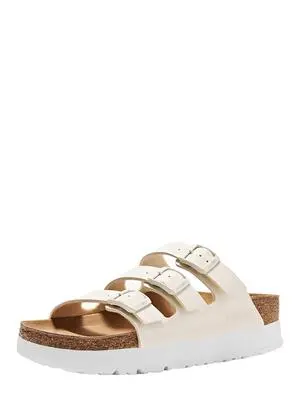 BIRKENSTOCK Birkenstock Florida Platform Vegan Sandals Eggshell
