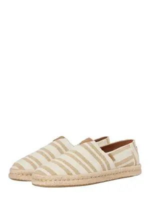 Toms TOMS Alpargata Rope 2.0 Espadrille With Striped Woven Upper And Rope Sole Brown