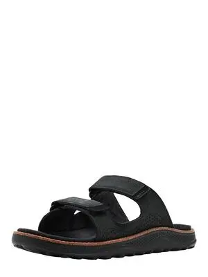 Merrell Cove Leather Slide Sandals - Black