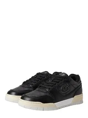 COACH Soho Signature Canvas Low Top Sneakers - Black