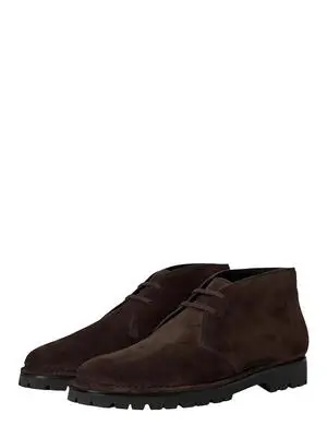 Vince Jerome Leather Lace-up Boots - Brown