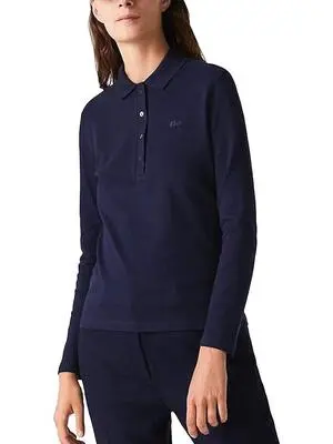 Lacoste Long Sleeve Slim Stretch Pique Polo - Multi