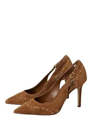 Vince Camuto Hally Studded Cut-out Pump - Brown