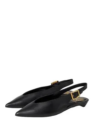 Vince Camuto Vince Camuto Valther Slingback Kitten Heel Mules Black