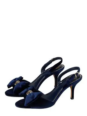 Vince Camuto Bow Detail Slingback High Heel Sandal - Navy