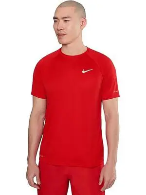 Nike Essential Short Sleeve Hydroguard - Red