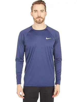 Nike Essential Long Sleeve Hydroguard Swim Shirt - Navy