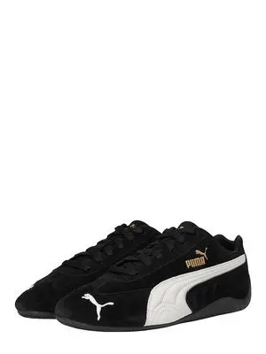 PUMA Speedcat Suede Low Top Lace-up Sneakers - Black