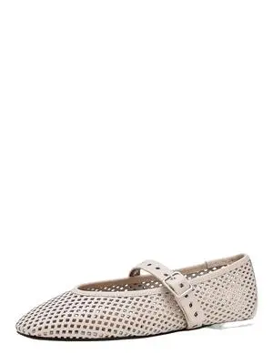 Madewell Remy Perforated Leather Mary Jane Flats - Bone